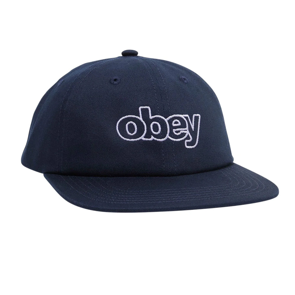 CAP OBEY SELECT 6 PANEL SNAPBACK NAVY – Beta snow